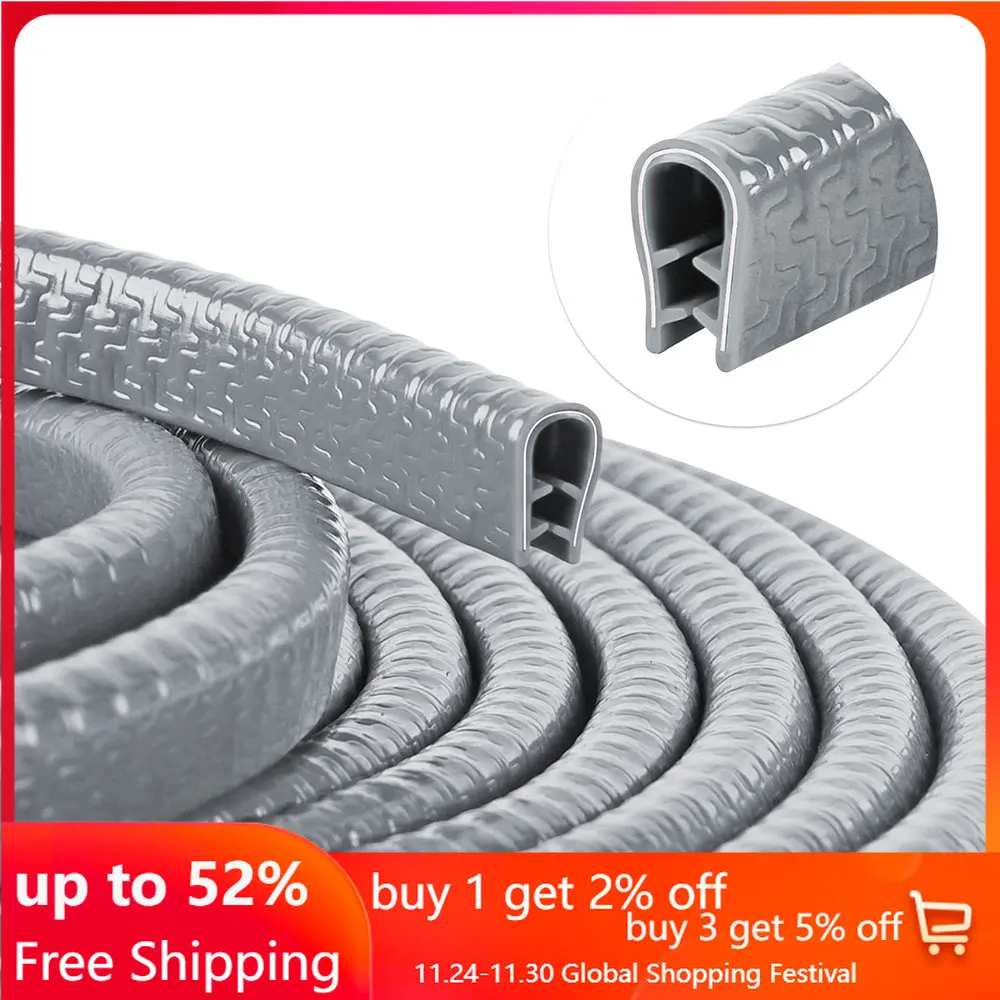 1-5-10M-Car-Door-Anti-Collision-Strip-with-Steel-Disc-Bumper-Trim-Edge ...