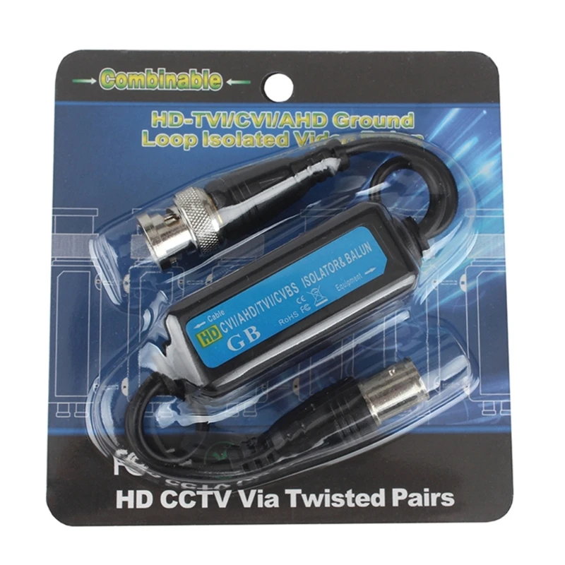 BNC-Male-to-Female-Coaxial-Video-Ground-Loop-Isolator-Prevent-Picture ...