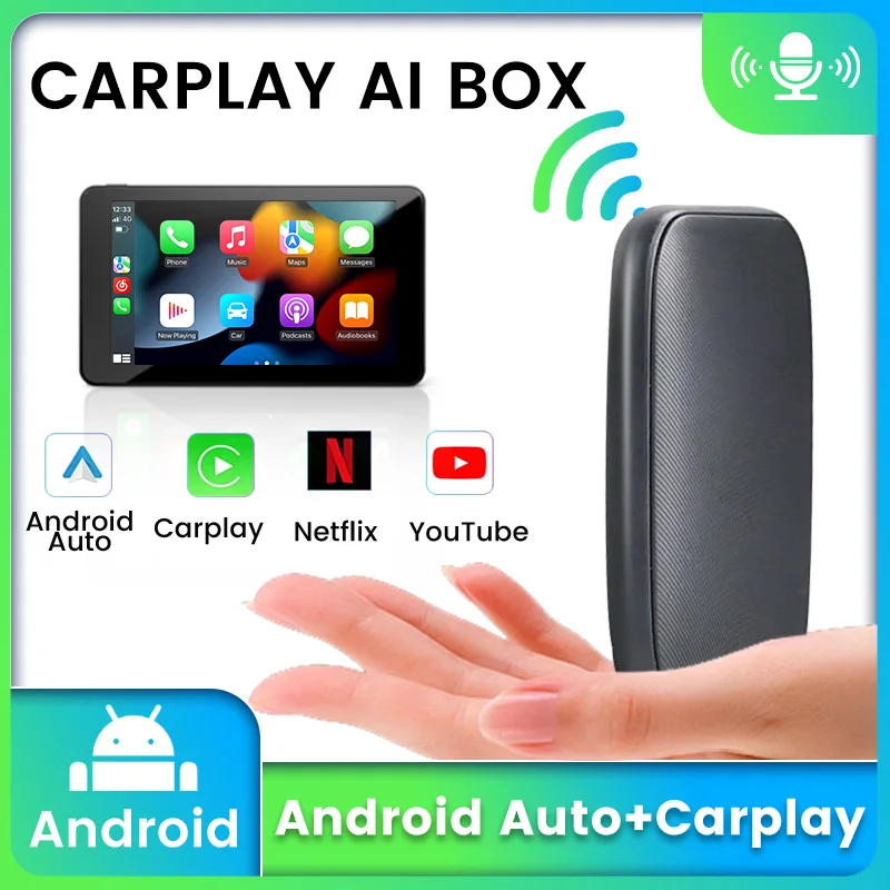 New Mini Android Ai Box Wired To Wireless Carplay Adapter Android Auto ...