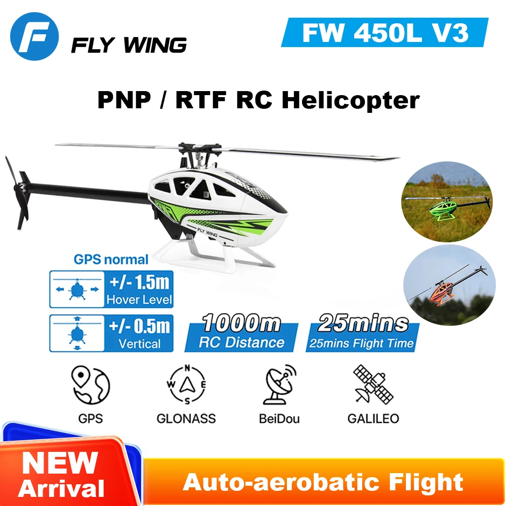 FlYWING-FW450L-V3-RC-Helicopter-FW450-6CH-Scale-Helicopter-FBL-Gyro-3D-Brushless-Autopilot-RTF ...