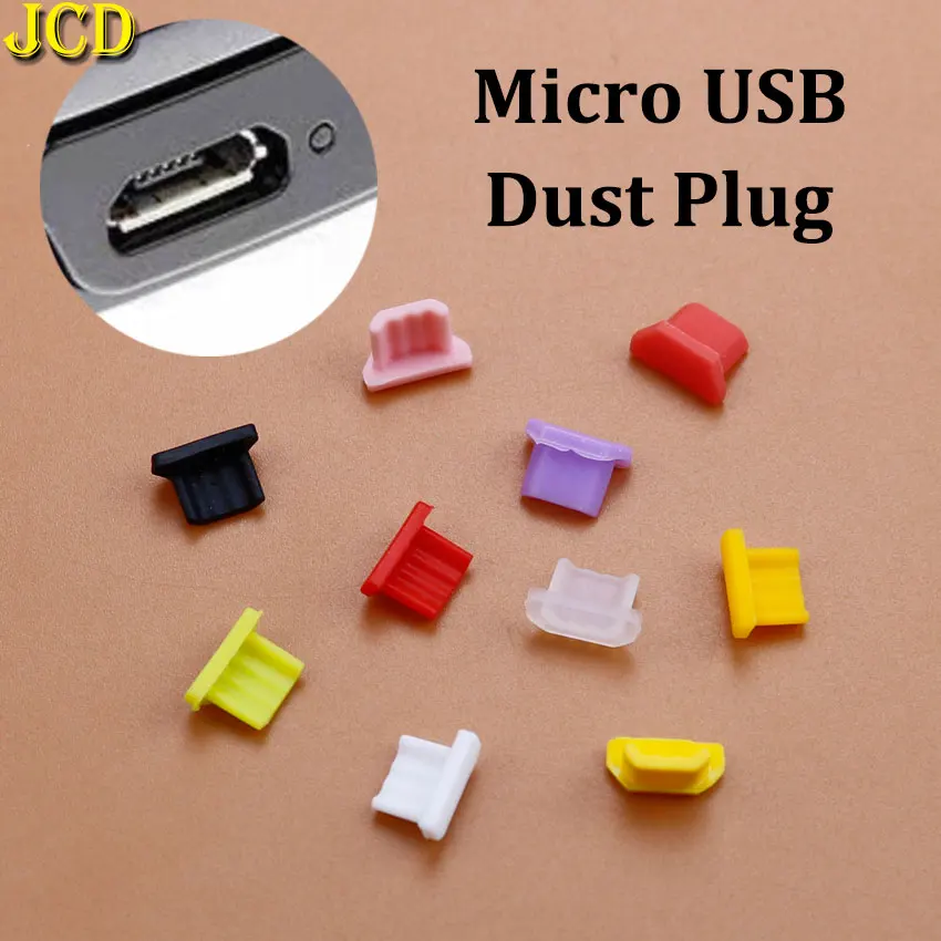JCD 10pcs Micro USB Universal Charging Port Silicone Dust Plugs ...