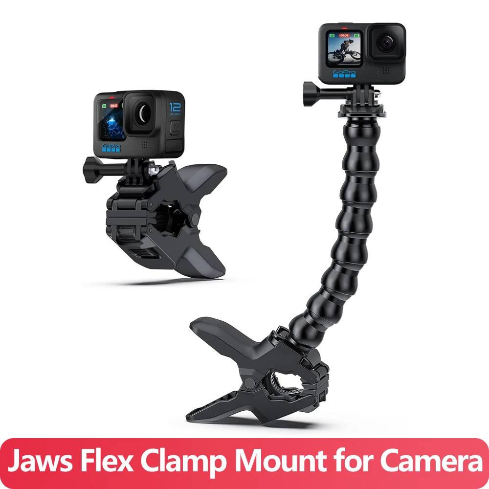Jaws-Flex-Clamp-Mount-Adjustable-Gooseneck-Mount-for-GoPro-Hero-12-11 ...