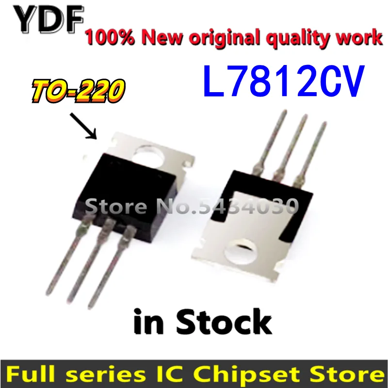 (10pcs) 100% New L7812CV L7812 L7812C LM7812 MC7812 TO220 TO 220 ...