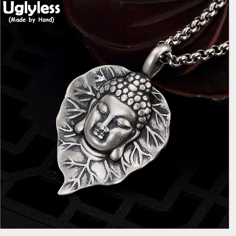 Uglyless-990-Pure-Silver-Buddha-Pendant-Necklace-NO-Chain-Thai-Silver ...