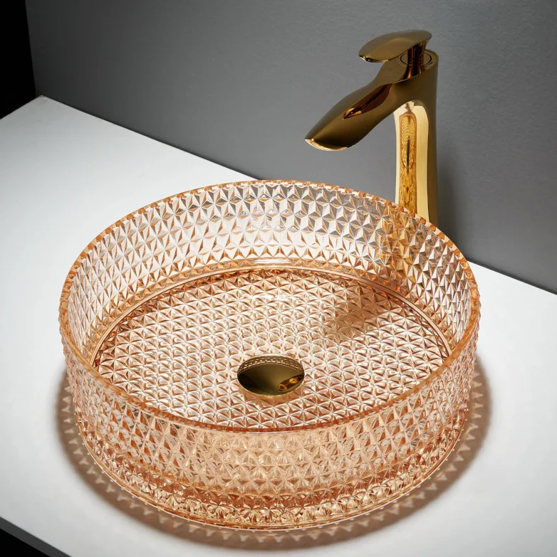 Crystal-Glass-Table-Basin-round-Wash-Basin-Art-Inter-Platform-Basin ...
