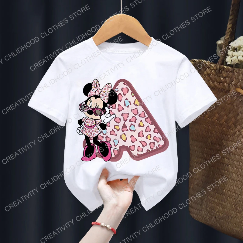 Cartoon Disney Minnie T-shirt | Minnie Children's Clothing | Minnie ...