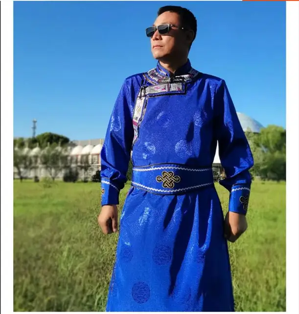 Abbigliamento Mongolo Moderno Costume Mongolo Uomini Tradizionale