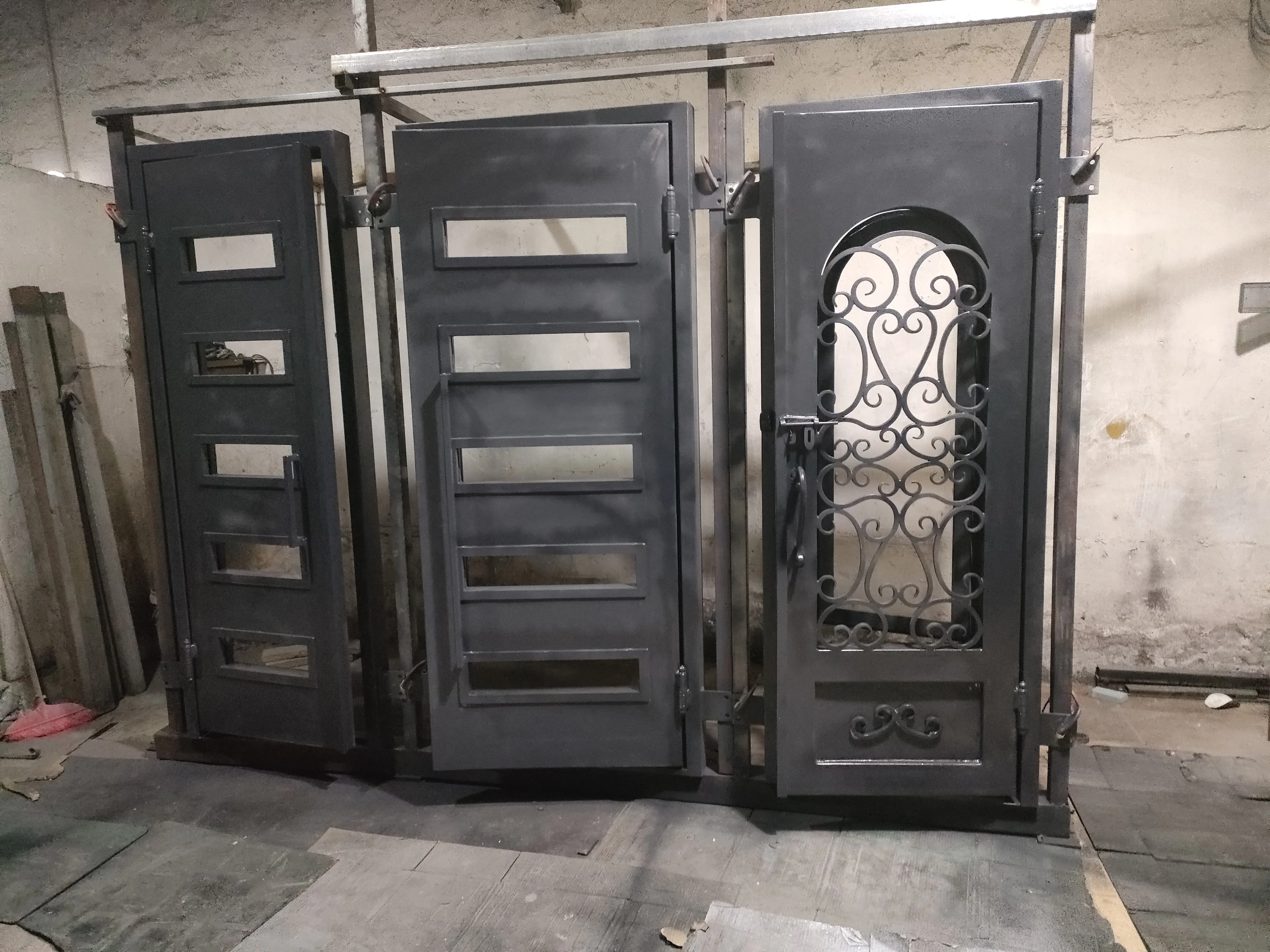 Hurricane Wrought Iron Window
