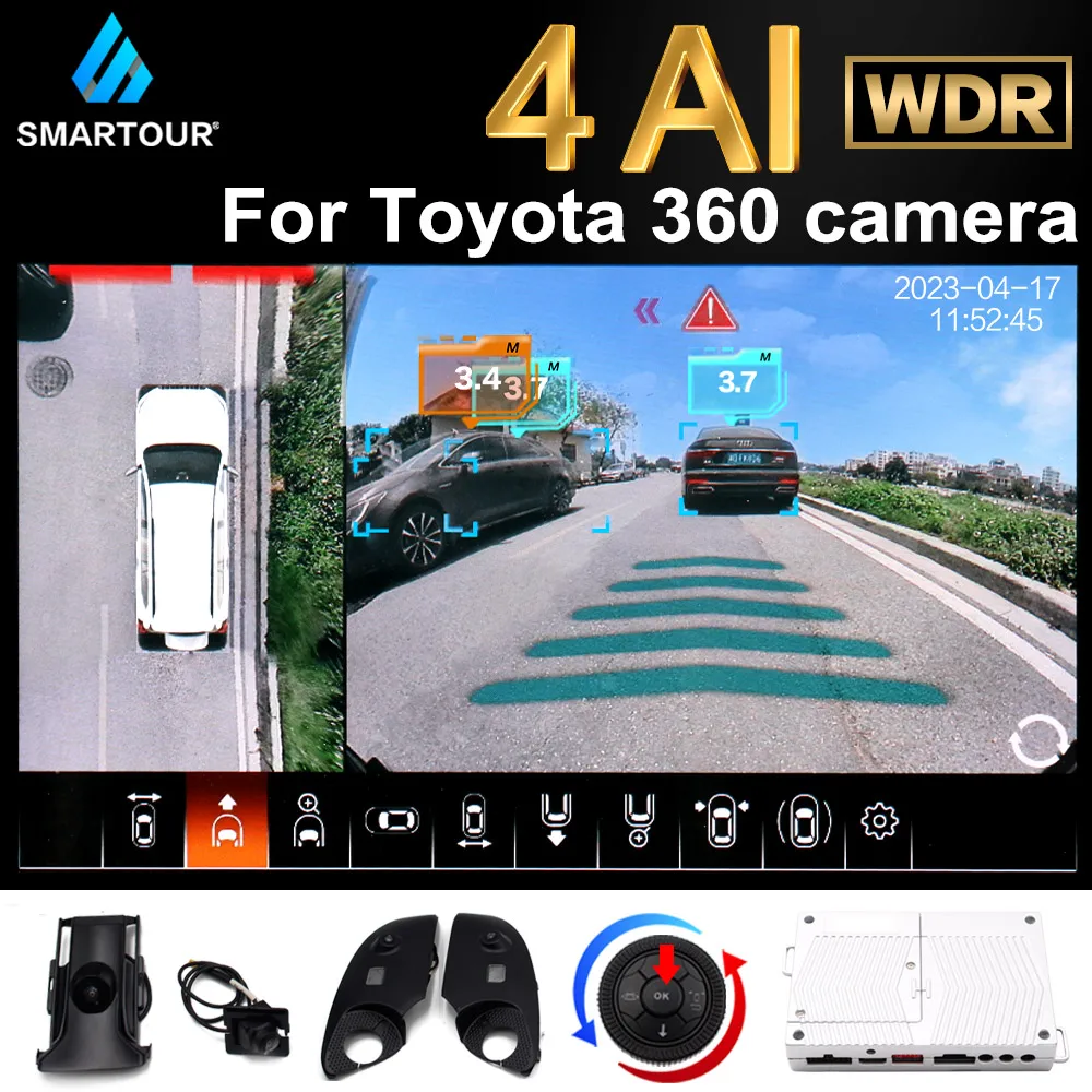 Car-AI-360-Degree-System-3D-Surround-View-Driving-Recorder-High ...