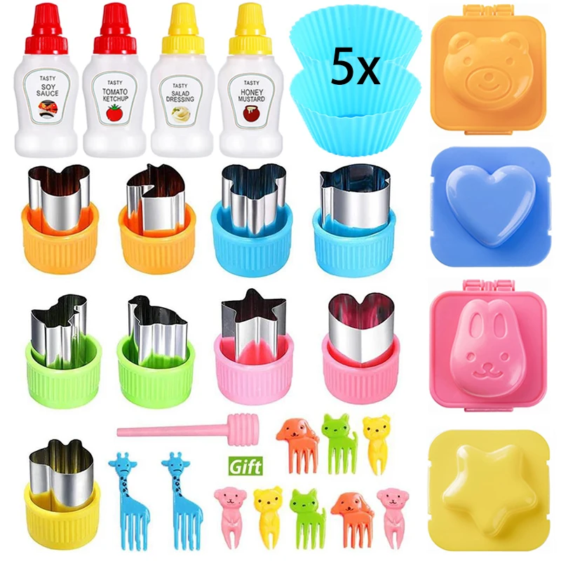 Cute Mini Animal Cartoon Food Picks Children Snack Cake Dessert Food ...