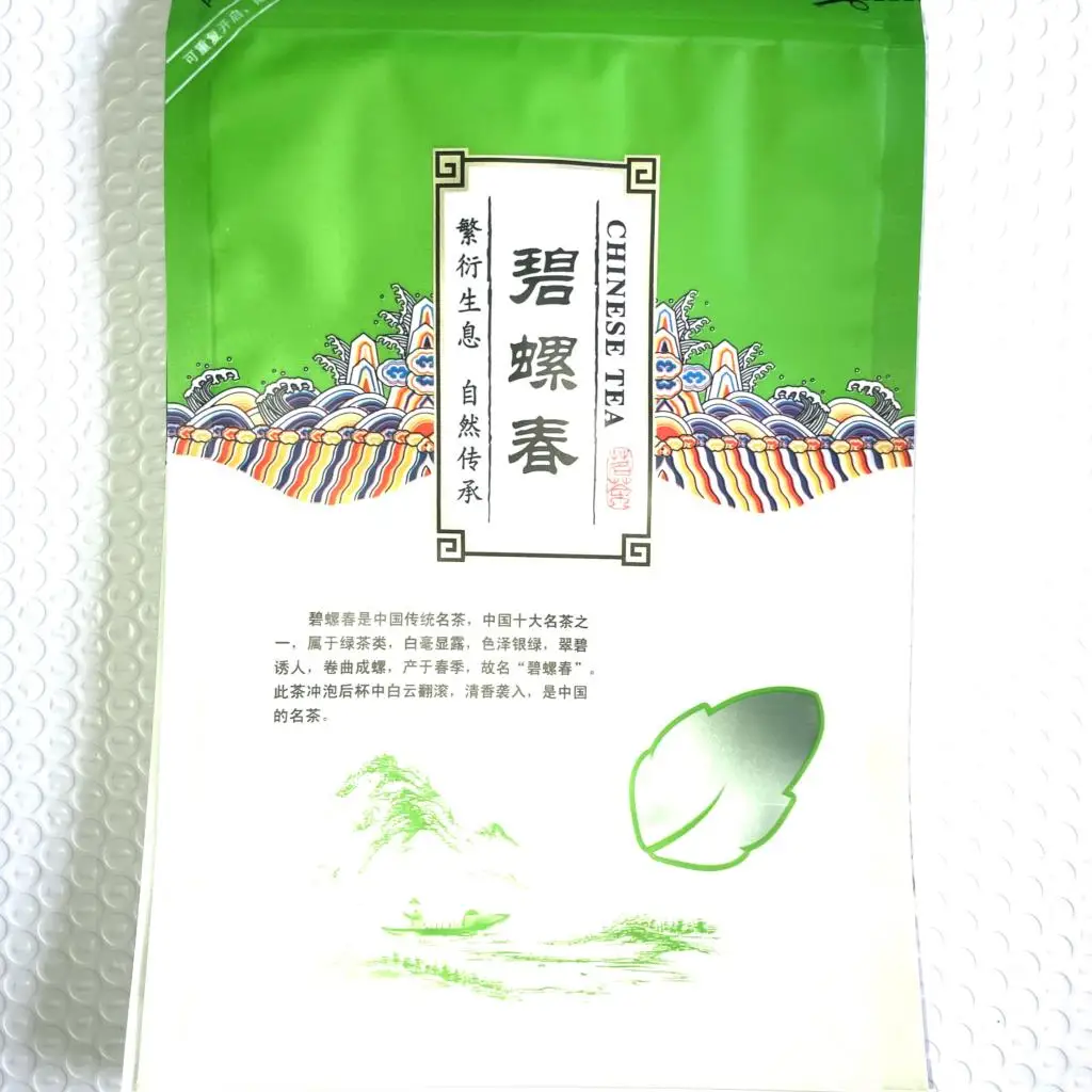 Prémium Kínai Jázmin Tea Hosszú Szett Vákuum Műanyag Zacskók Biluochun ...