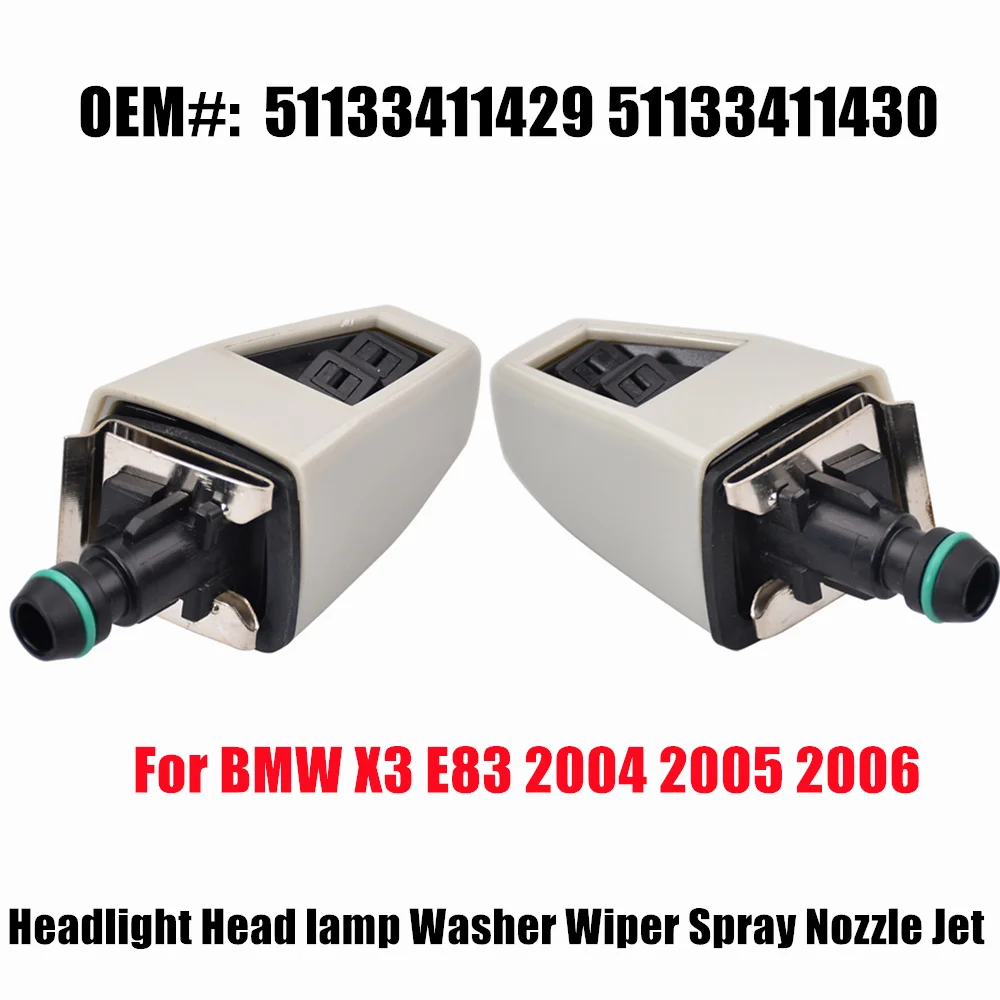51133411429-Front-Headlight-Head-lamp-Washer-Wiper-Spray-Nozzle-Jet-For ...