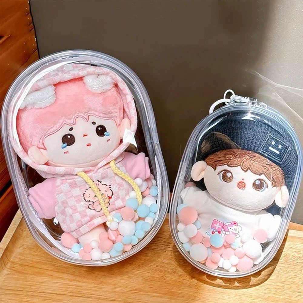 Transparent-Outdoor-Bag-with-Keychain-Mystery-Doll-Display-Storage-Bags ...