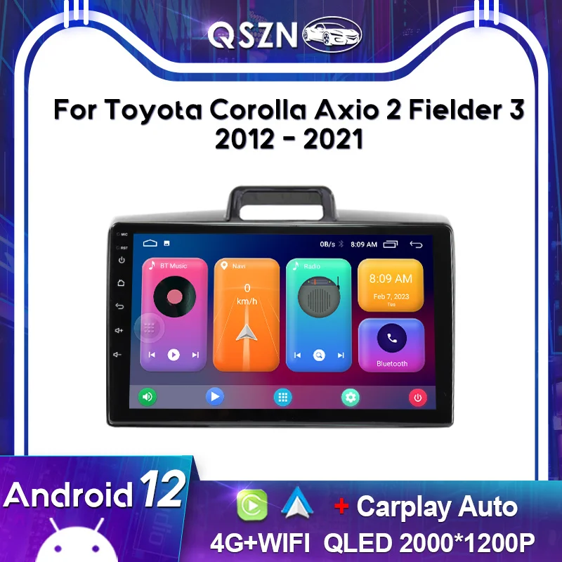 QSZN-2K-QLED-For-Toyota-Corolla-Axio-2-Fielder-3-2012-2021-Car-Radio ...