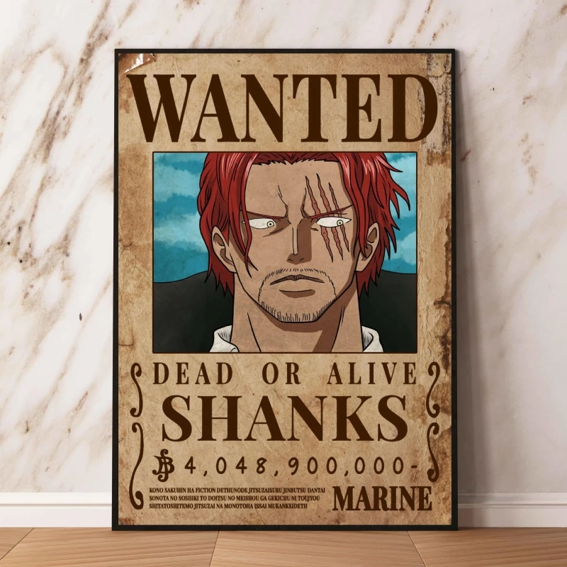 One Piece Shanks Wanted Poster
