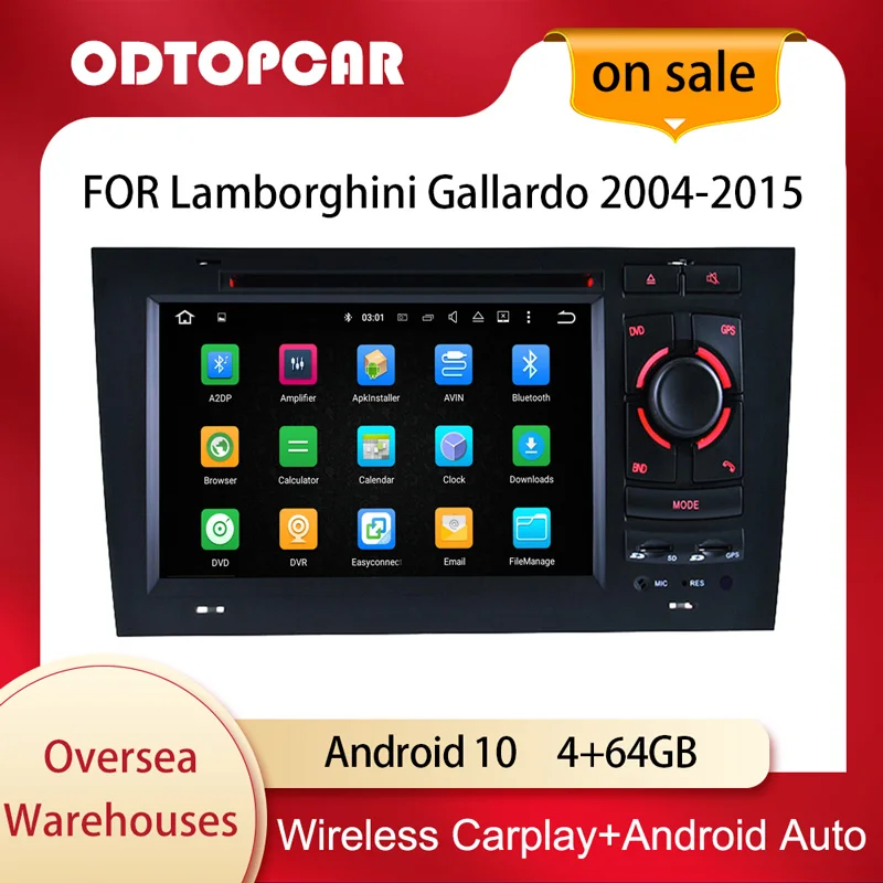 7" Android 10 Car Radio For Lamborghini Gallardo 2004-2015 Carplay Auto ...