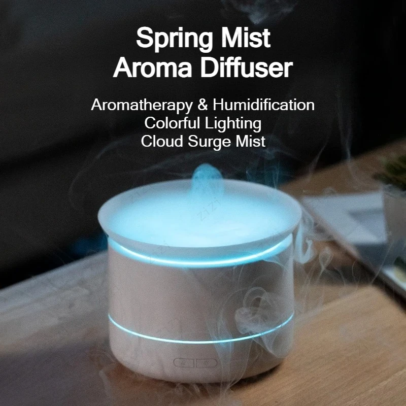 200ml Mist Aromatherapy Machine Desktop Colorful Gradient Nightlight ...