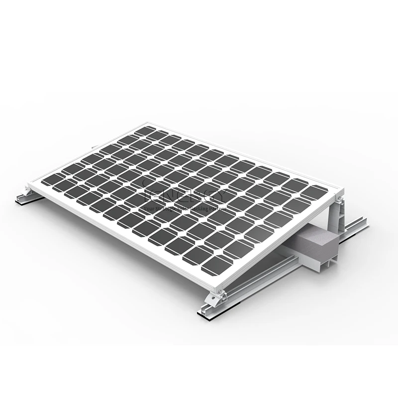 East-west Ballasted Non-penetration Roof Mounting System Adjustable ...