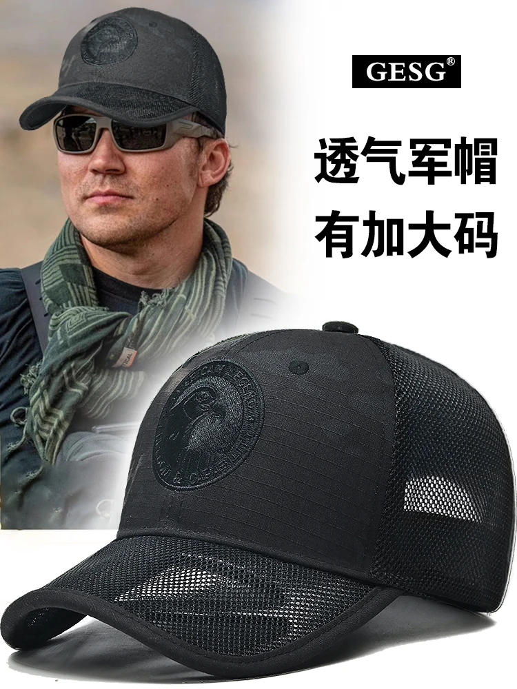 Eagle head embroidered hat for men in summer, thin outdoor hat with ...