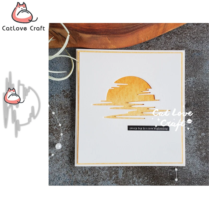 Catlove-Dusk-Sunset-Metal-Cutting-Dies-Scrapbooking-Mold-Knife-Stencil-Die-Cuts-Card-Making-DIY ...