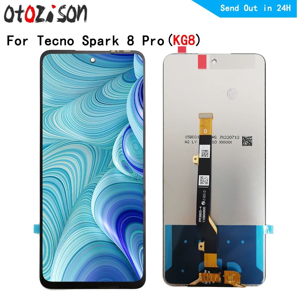 KG8-LCD-6-8-IPS-Screen-For-Tecno-Spark-8-Pro-KG8-LCD-Display-Touch ...