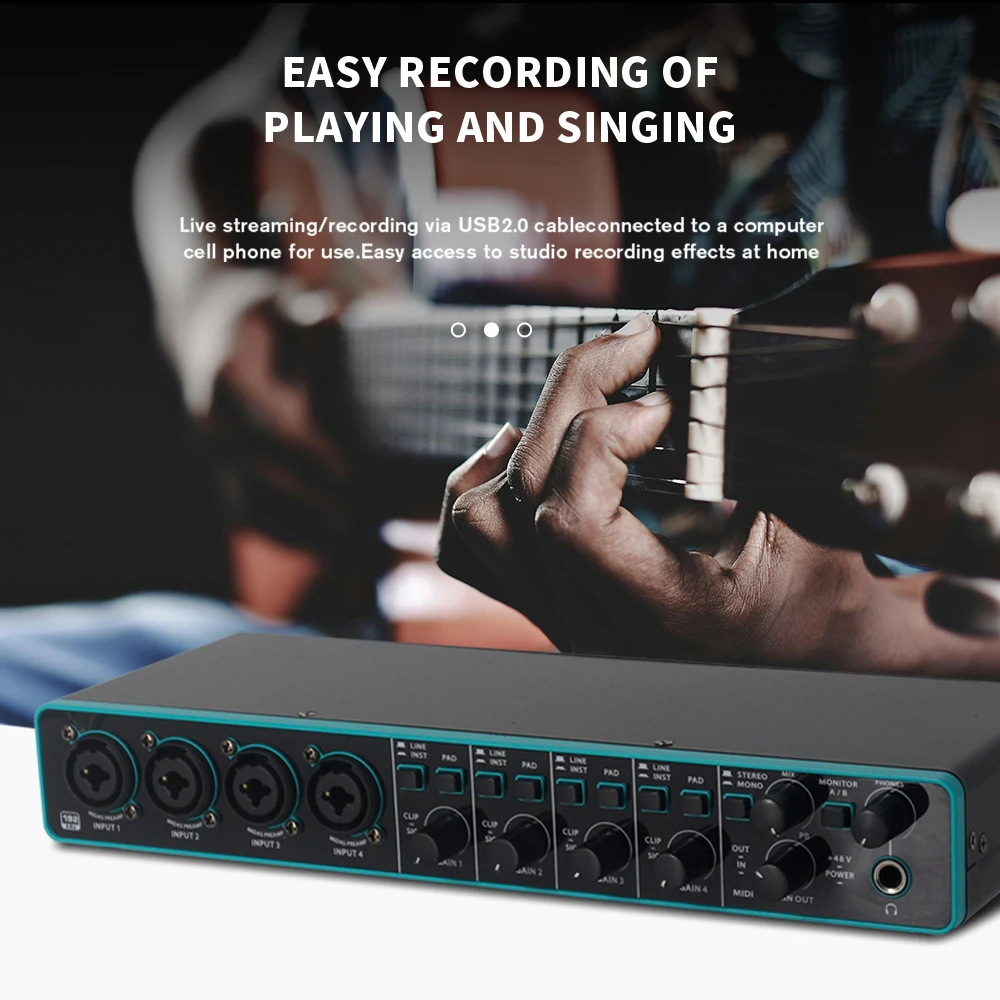 UMC404-Sound-Card-Studio-Recording-Professional-Audio-Interface-Studio ...