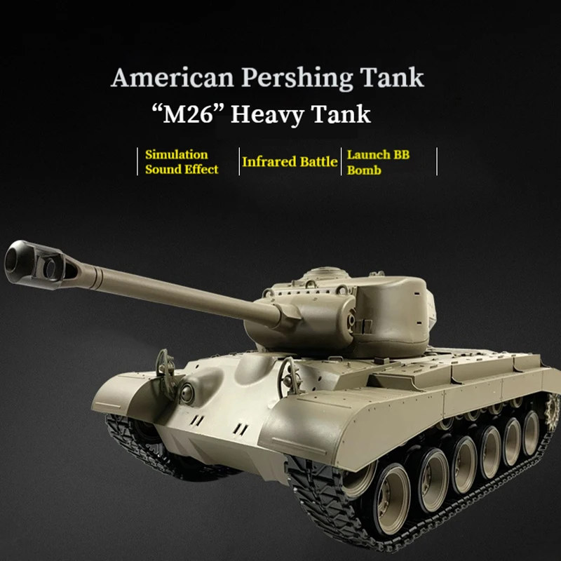 Henglong-M26-3838-1-RC-Tank-1-16-Metal-Tracks-Heavy-Duty-Battle ...