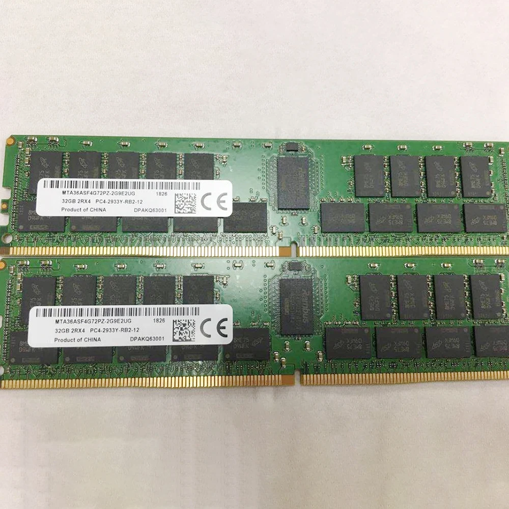 1 Uds RAM 32G 32GB DDR4 2RX4 2933 ECC REG memoria de servidor ...