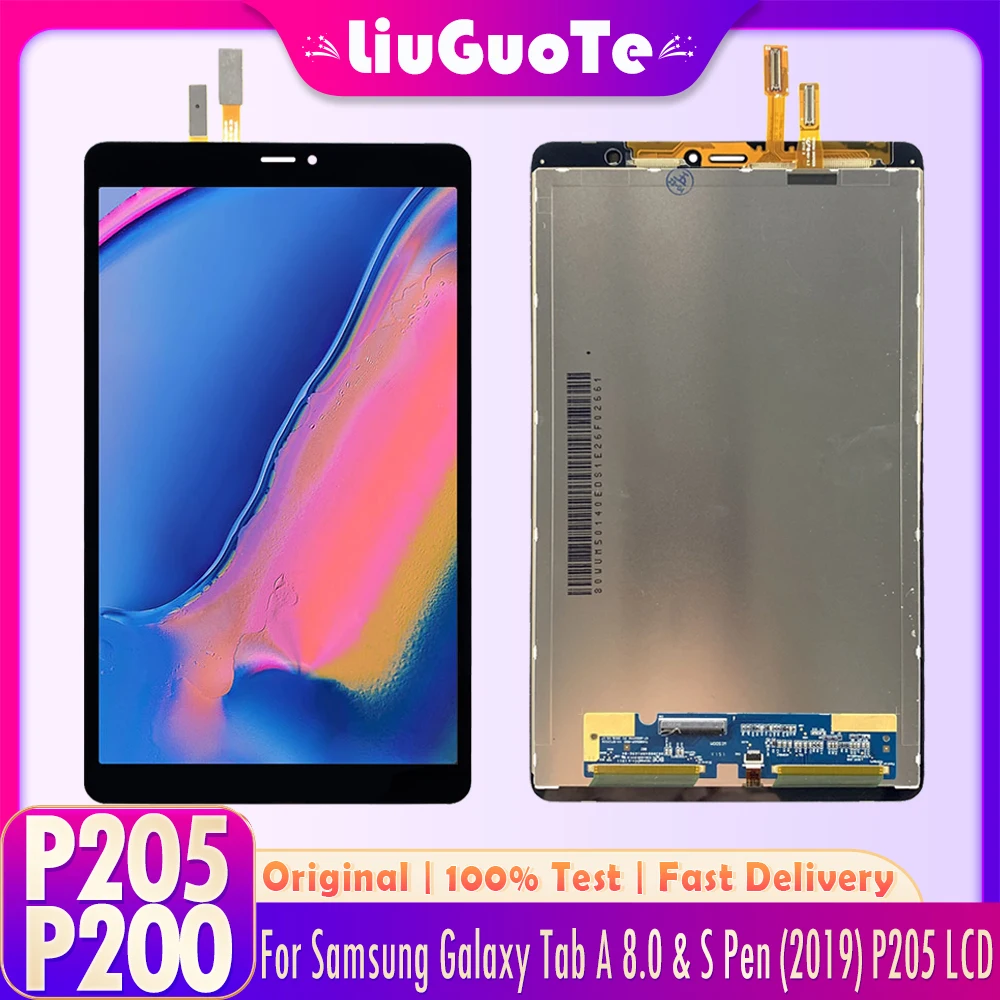 삼성 갤럭시 탭 A 8.0 2019 P200 (와이파이) P205(3G) SM P200 SM P205 LCD 디스플레이 터치 ...