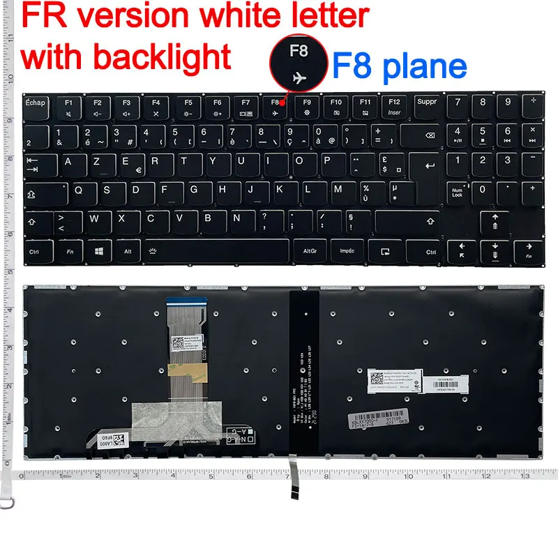 SP/FR/RU Keyboard for Lenovo Legion Y7000 2018 2019 Y540-15/-15IRH Y545 ...