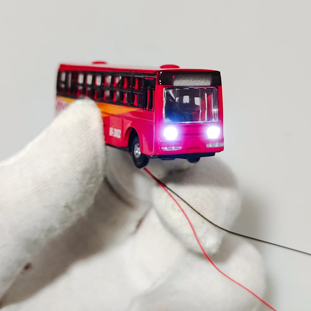 N-Scale-1-150-Metal-Miniature-Model-Bus-12V-with-Led-light-For-Garden ...