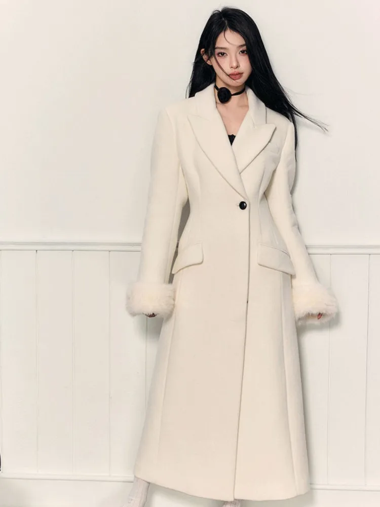 Autumn-Winter-Women-s-White-Woolen-Overcoats-Lapel-Single-button ...
