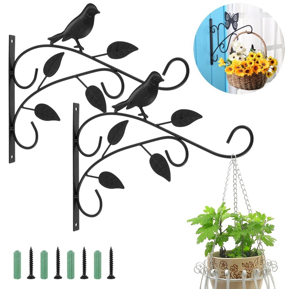 Wrought-Iron-Hanging-Flower-Pot-Hanger-Nordic-hanging-plant-holder ...