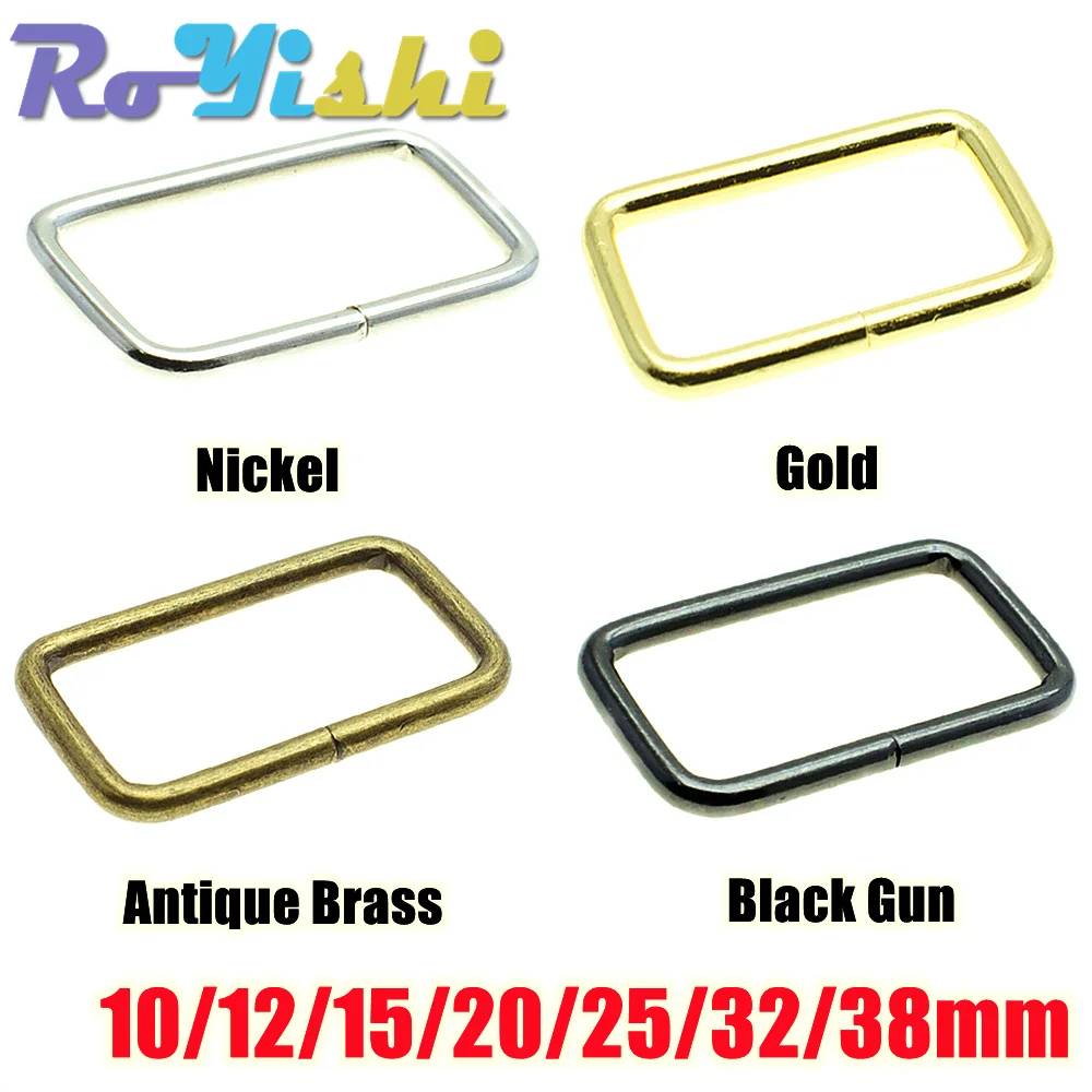100-Pcs-Pack-Webbing-10-38MM-Metal-Wire-Formed-Rectangle-Ring-Loops-For ...