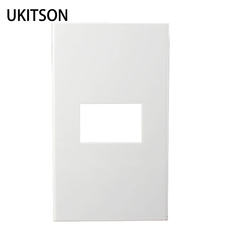 US-Standard-One-Gang-Wall-Panel-Faceplate-120x70mm-Insert-For-1-Slot ...