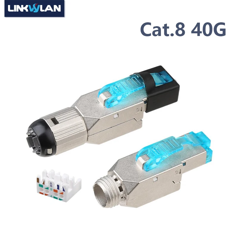 (Free Shipping) Linkwylan Brand-New Toolless Cat8 Modular Plug RJ45 ...