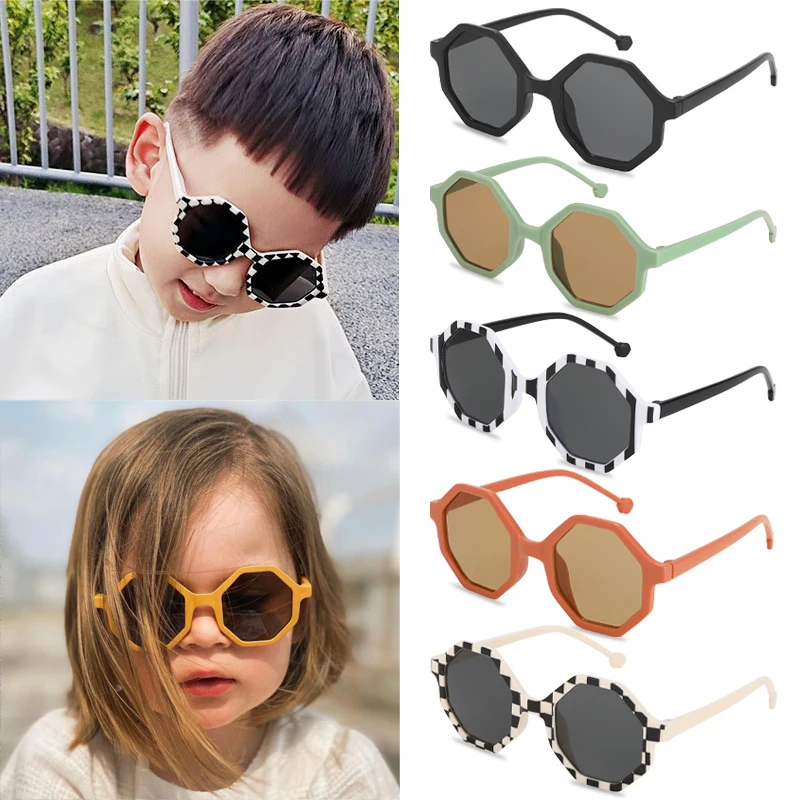 2023-Children-Cute-Striped-Polygon-UV400-Sunglasses-Baby-Girls-Outdoor ...