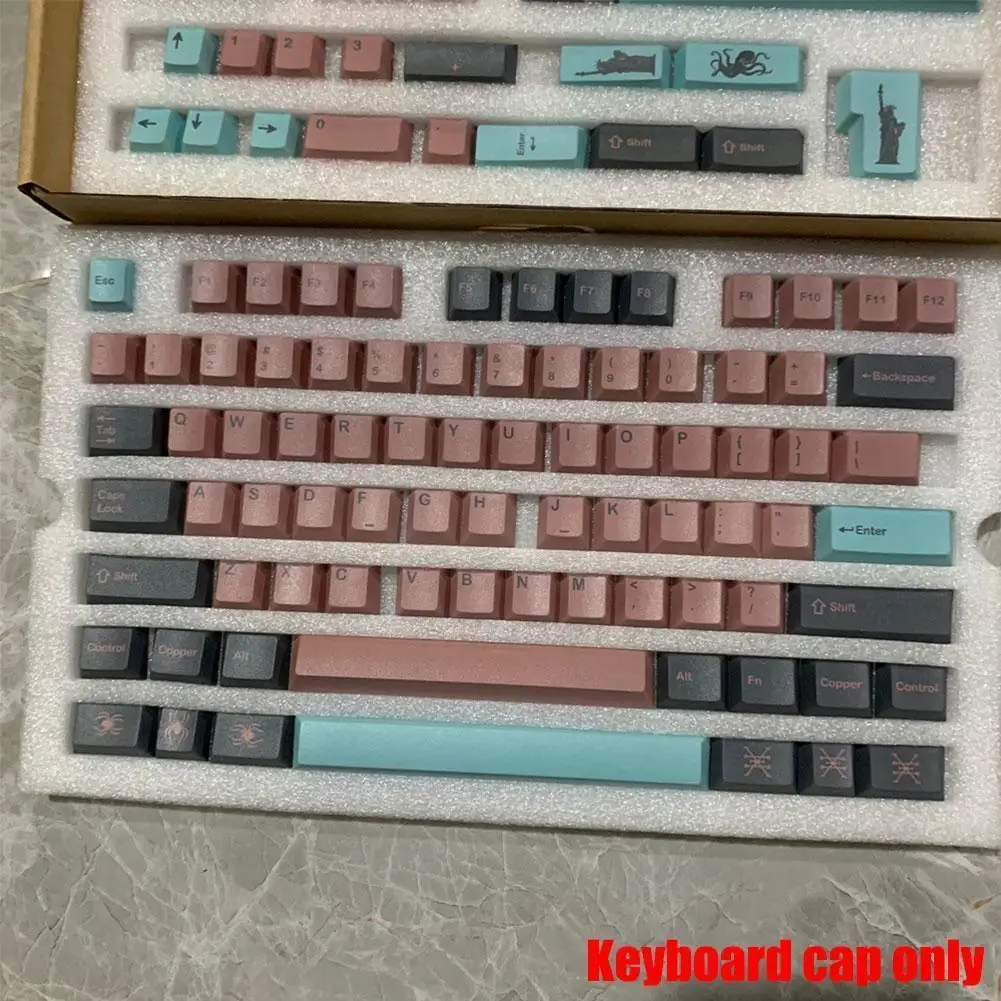 142 Keys GMK Copper Keycaps Profile PBT Dye Sublimation Mechanical ...