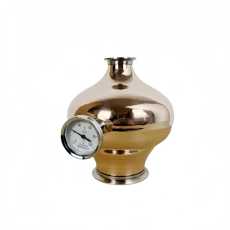 4L 4"OD119mm*2"OD64mm Copper Onion Head With 1/2" Internal Thread For ...