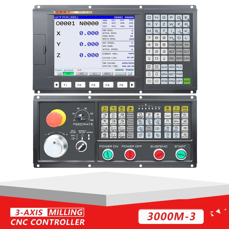 CNC 밀링 머신 변환용 CNC 컨트롤러, ATC 및 PLC 기능, 펄스 및 방향 제어 모드, 3 축, 최고의 가격 ...