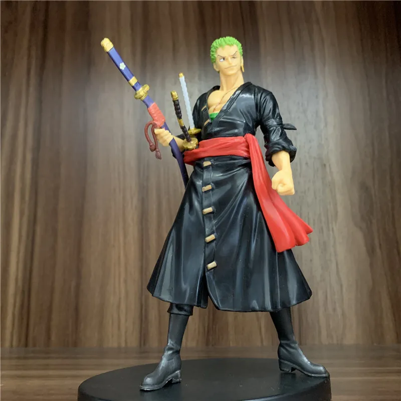 Anime One Piece Figure Roronoa Zoro Cool Standing PVC Figures OP Tama ...