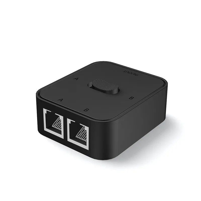 Km스위치 2 포트 기가비트 네트워크 스위치 Rj45 스위치 네트워크 분배기 케이블 익스텐더 1000mbps 선택기 전원 무료