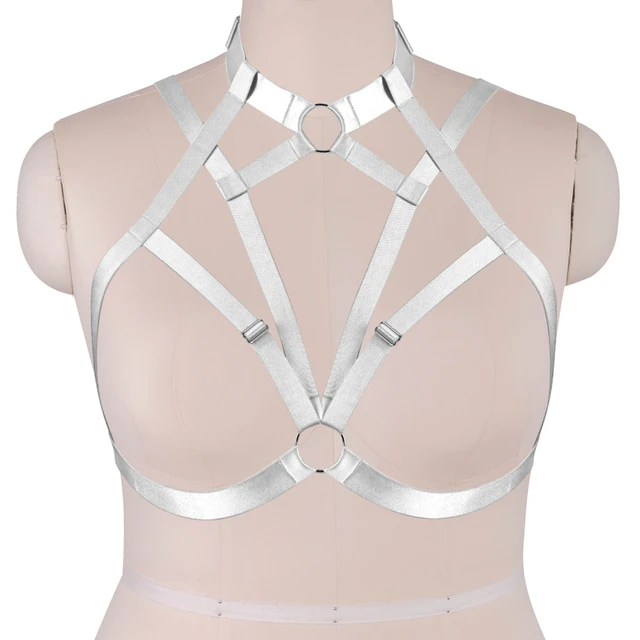 Garters For Harness Women Bralette Plus Size Erotic Bdsm Lingerie Elastic Bondage Body Punk Belt ...