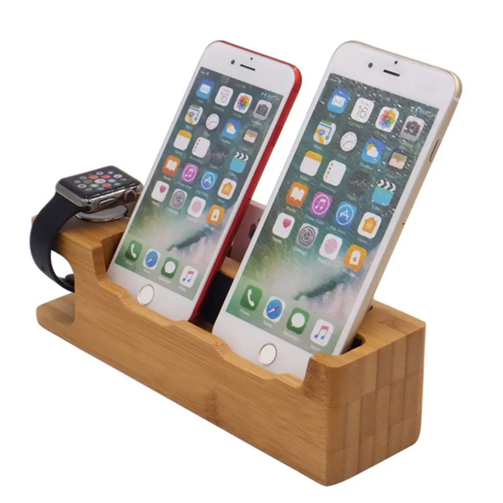 Wooden-Charging-Dock-Station-Desk-Mobile-Phone-Holder-Stand-For-iPhone ...