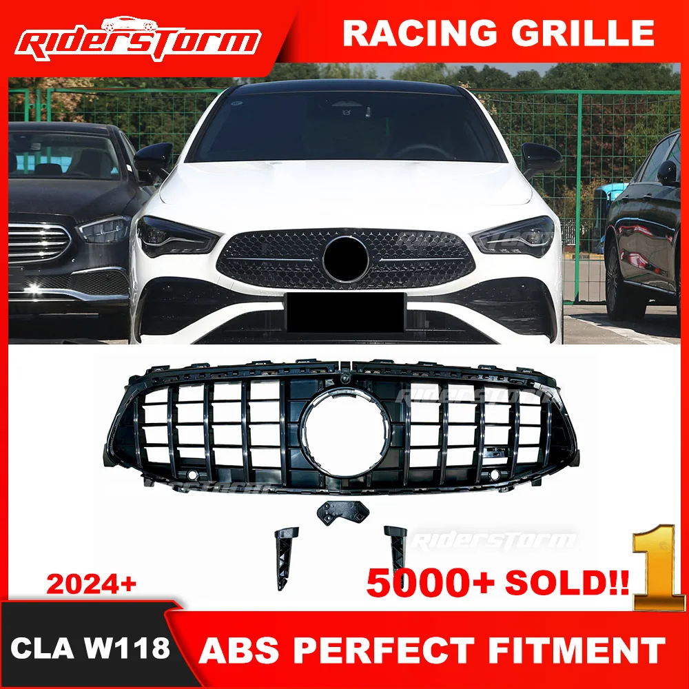 New-Arrival-Front-Bumper-Grill-For-2024-mercede-New-CLA-Class-W18-GT ...