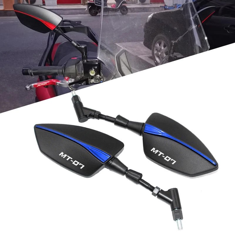 Motorcycle-CNC-Aluminum-View-Side-Rearview-Mirror-Universal-for-Yamaha ...