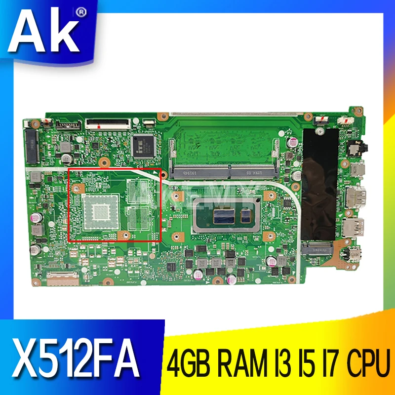 X512FA-mainboard-W-4GB-RAM-I3-I5-I7-CPU-For-ASUS-X512FF-X512FN-X512FL ...