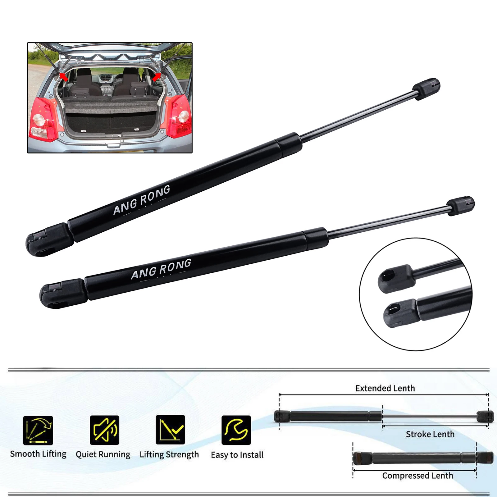 Rear-Boot-Tailgate-Gas-Support-Lifter-Struts-For-Suzuki-Alto-VII-GF ...