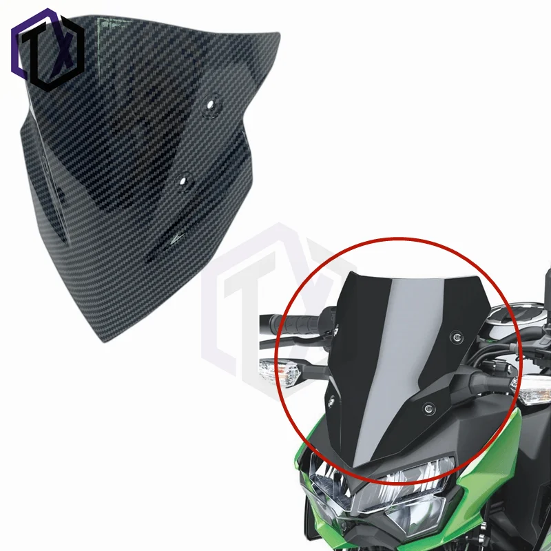 Motorcycle-carbon-fiber-paint-Front-windshield-Wind-deflector-Fairing ...