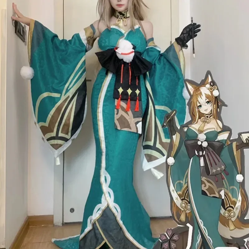 Anime-Uniform-Game-Genshin-Impact-Gorou-Geo-Bow-Ivitation-Miss-Hina ...